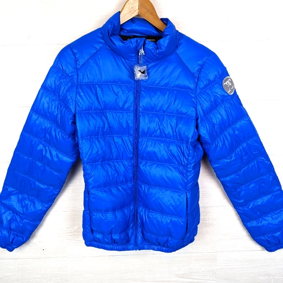 mistral | Jackets & Coats | Mistral Womens Blue Puffer Jacket With ...